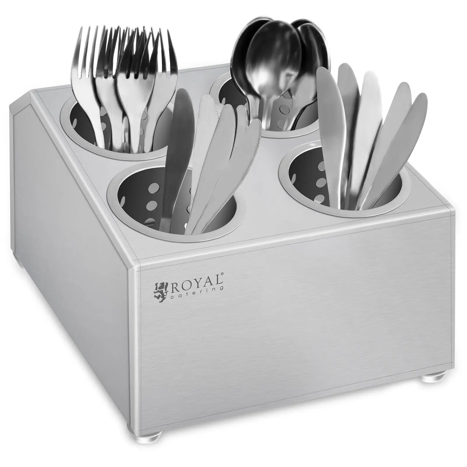Range-couverts - acier inoxydable - avec 4 pots range-couverts | www ...