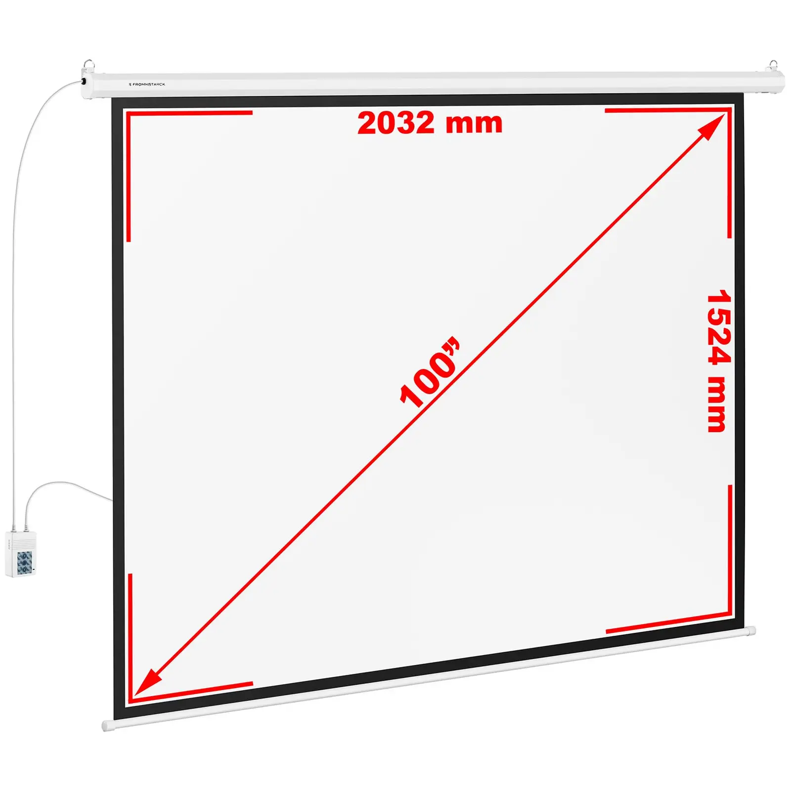 Projekcinis ekranas - 211 x 160 cm - 4:3 | www.expondo.lt