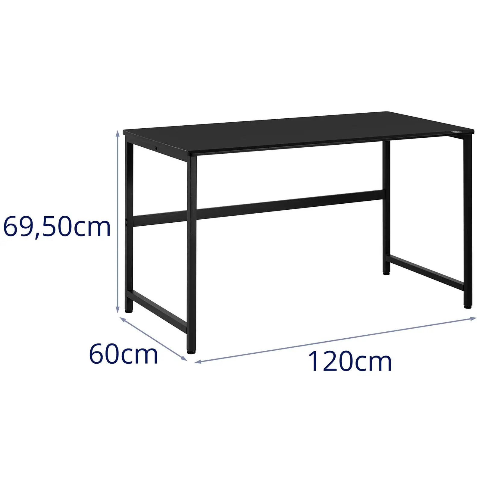 Desk - 120 x 60 cm - black | www.expondo.ie